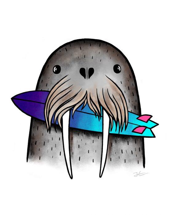Walrus Snack - Jonas Claesson Art – Jonas Claesson Shop