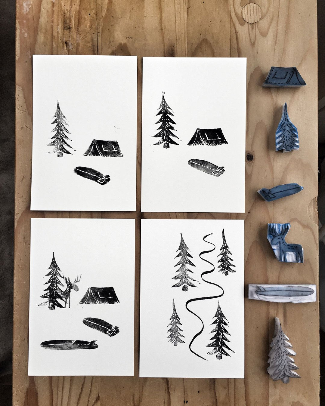 Trying some block printing... - Jonas Claesson Art – Jonas Claesson Shop